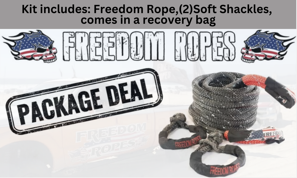 Freedom Ropes 1.25"x30' Kinetic Energy Rope Kit (includes 1.25"x30' Fr