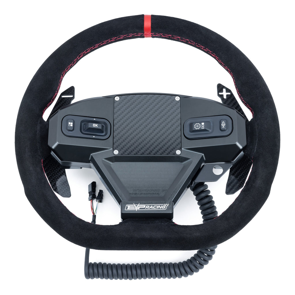 EVP.MOde Multifunction Steering Wheel with Carbon Fiber Paddles and Qu