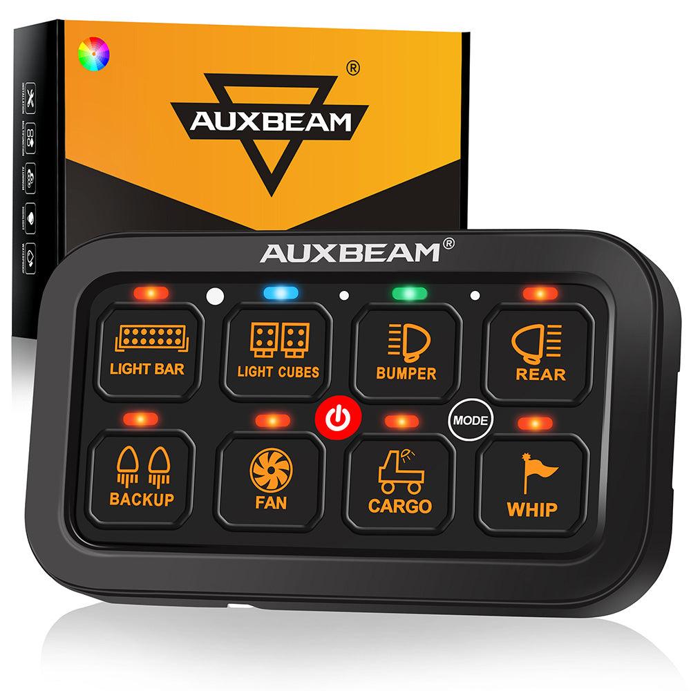 Auxbeam® RGB Series 6/8 Gang LED Switch Panel,Off Road Light Controller