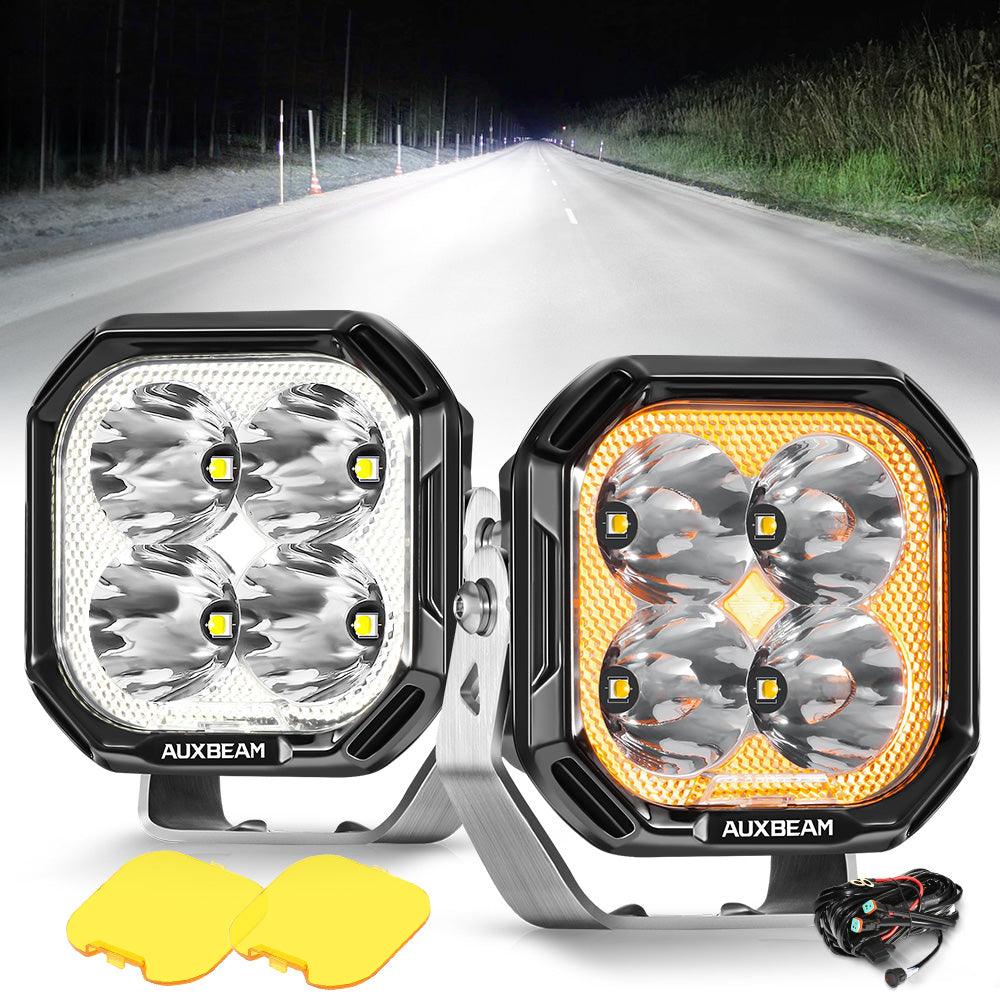 Auxbeam® Color Play Series 3 Inch 100W Spot LED Pod Lights Off Road ...