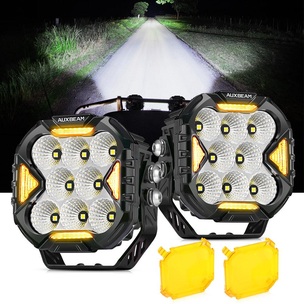 CUBE-Z Series 4 Inch Flood LED Pod Lights Off Road Lights with White D