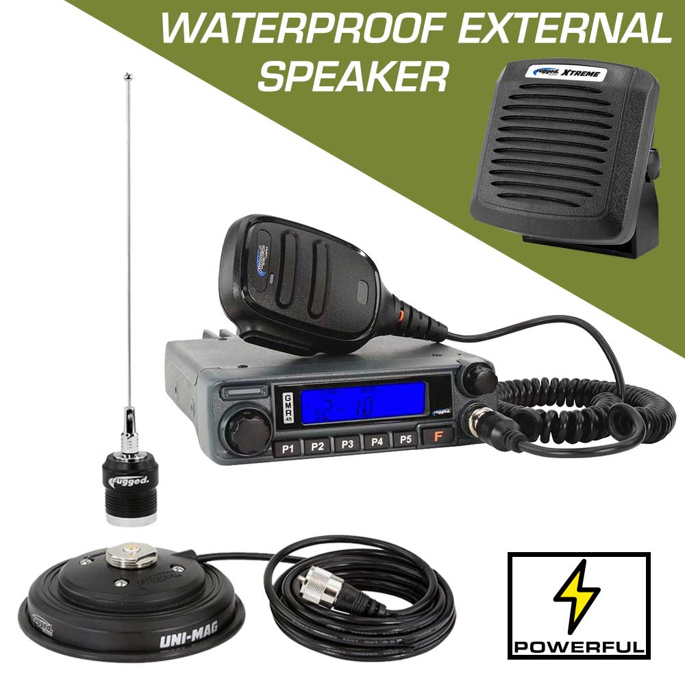 Adventure Radio Kit - GMR45 Powerful GMRS Mobile Radio Kit and Externa